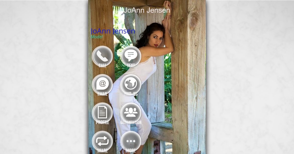 JoAnn Jensen Model | SavvyCard®