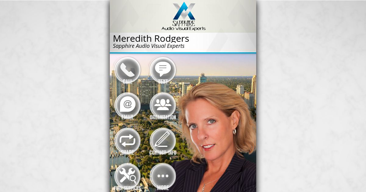 Meredith Rodgers - Sapphire Audio Visual Experts – St Petersburg Audio ...