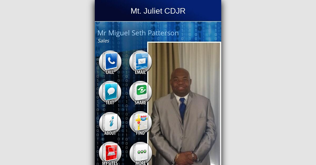 Mr Miguel Seth Patterson | SavvyCard®